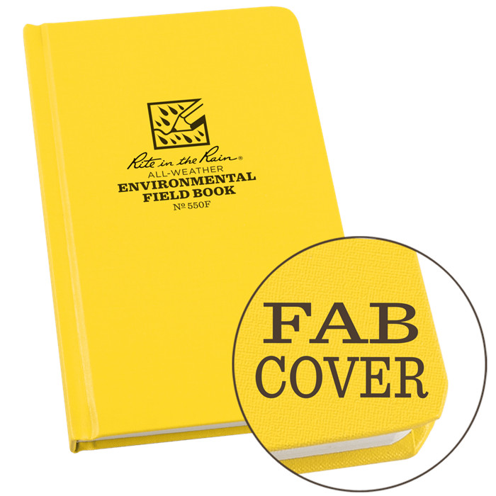 Rite in the Rain Book No. 550F, Yellow, Hardback (Fiber), 160 pages ...