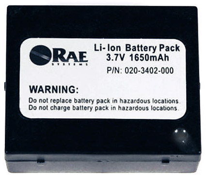 RAE Systems QRAE 2 Rechargeable Battery 020-3402-000 | Enviro-Equipment Inc