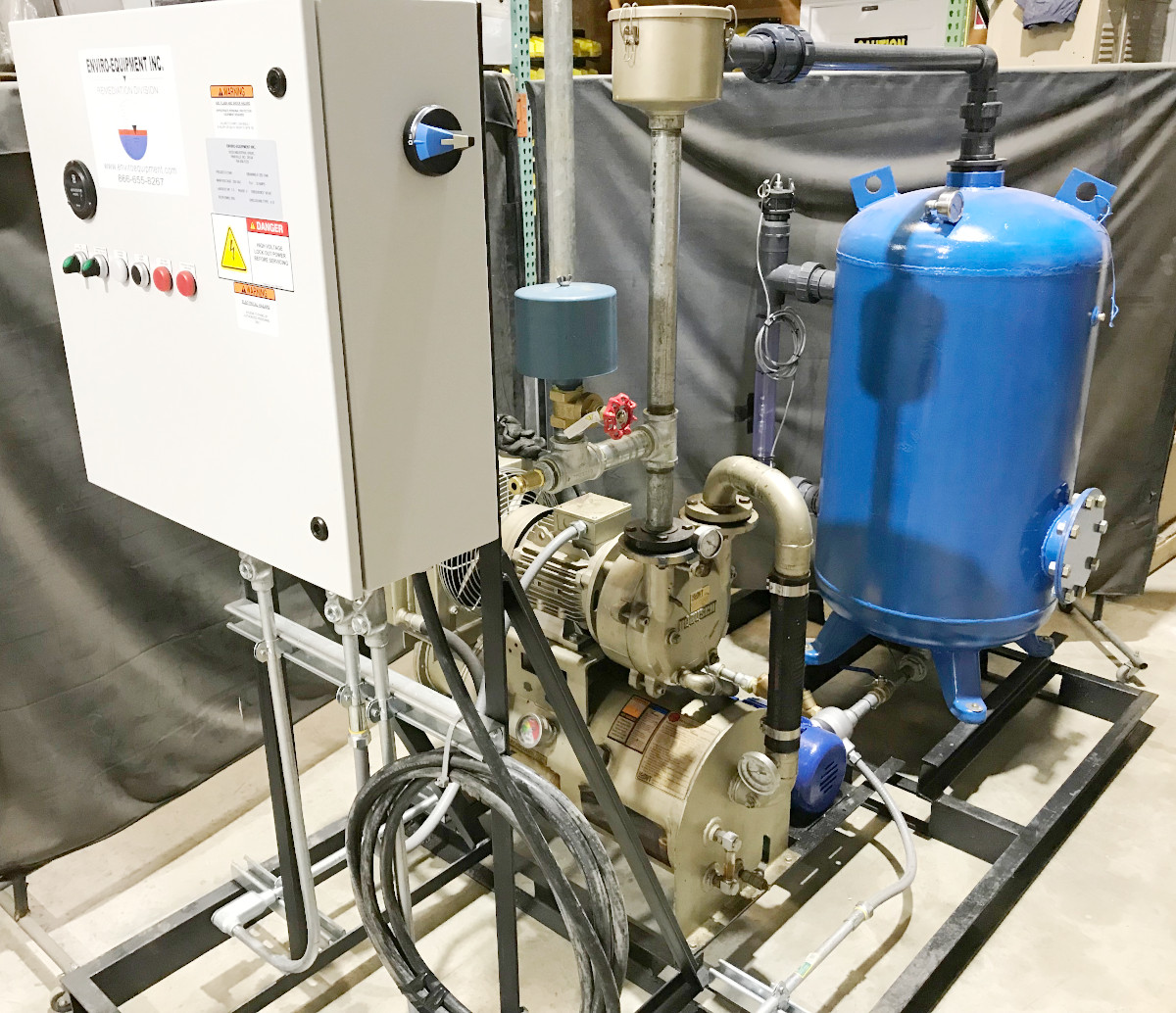 Dekker VMX0082 7.5HP Dual Phase Extraction Skid #1346 | Enviro ...