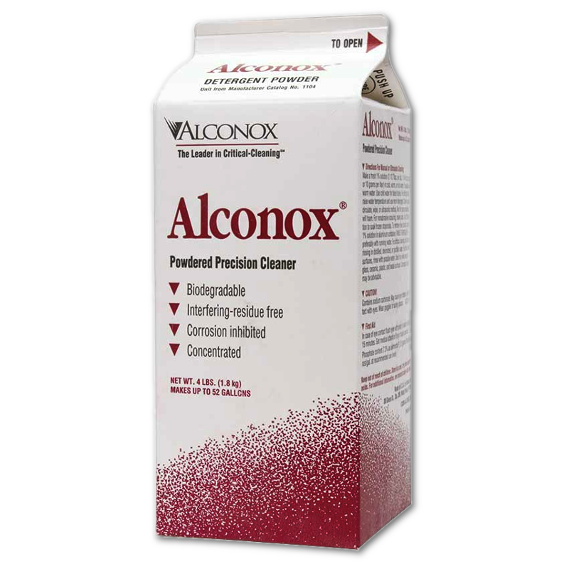 Alconox Powdered Detergent 4 lb Carton | Enviro-Equipment, Inc.