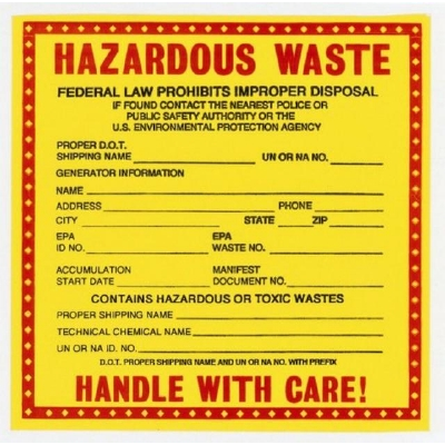 Hazardous Waste Drum Labels | Enviro-Equipment, Inc.